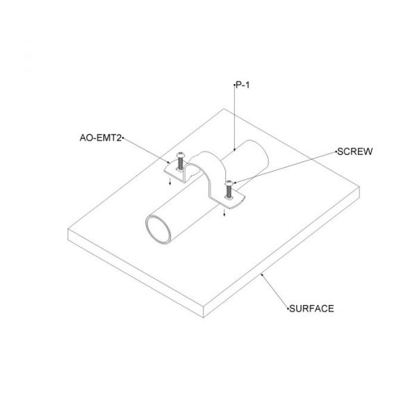 Buy EMT Pipe Clamp Double Mount – AO-EMT2 | Flexpipe Australia