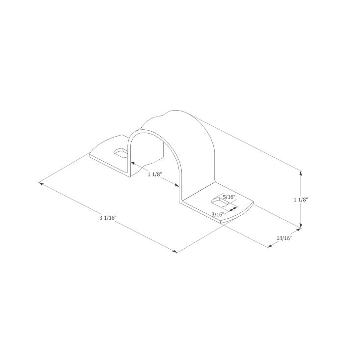 Buy EMT Pipe Clamp Double Mount – AO-EMT2 | Flexpipe Australia