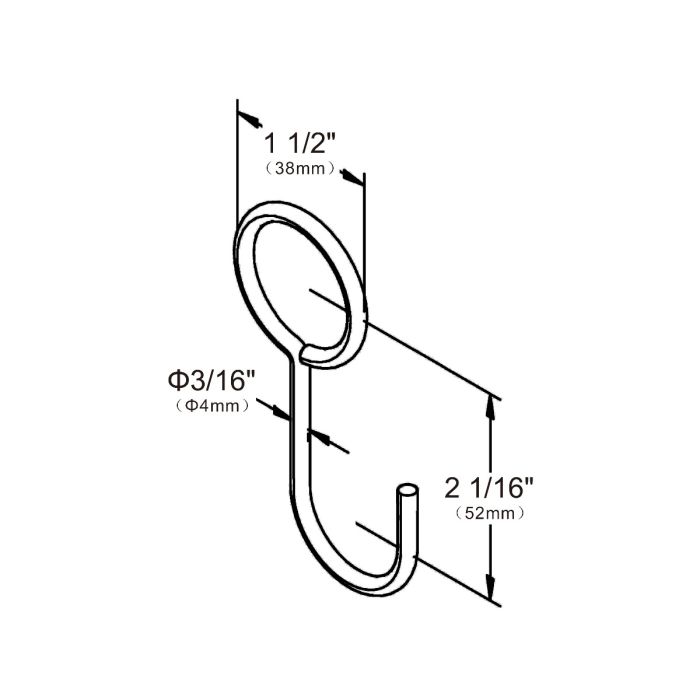 Shop Flexpipe J‑Hook Hanger – Front Mount for Pipes