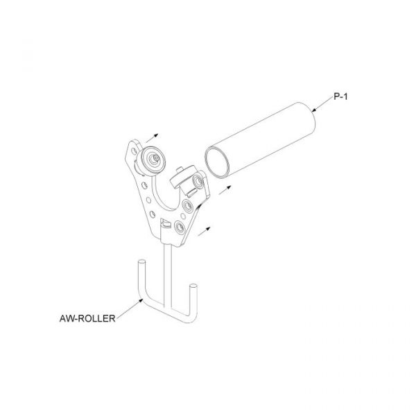 Pipe Trolley Roller Double Hook - Flexpipe