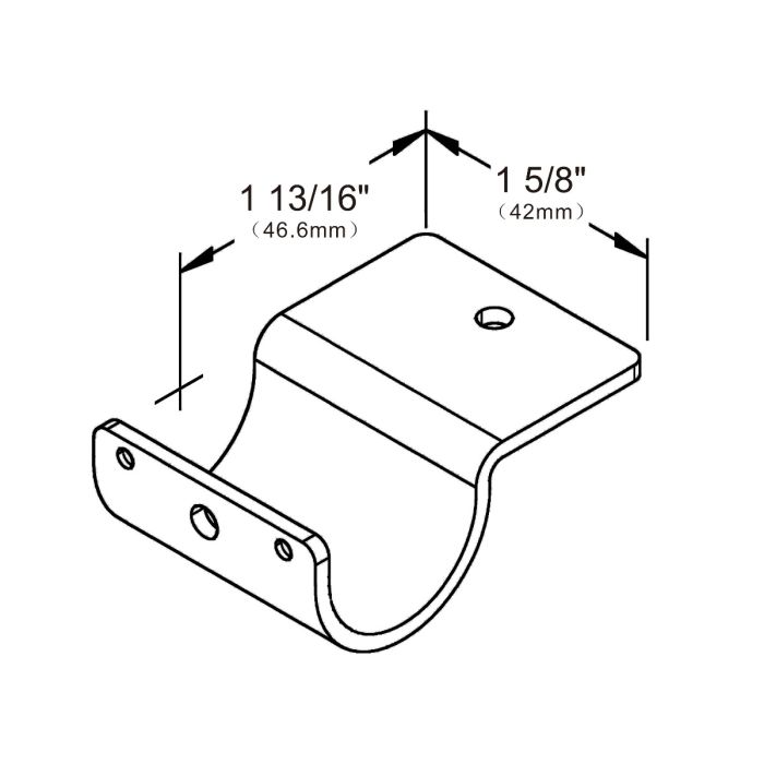 AI-SUPPORT Steel Support Bracket – Embedded Surface Anchor