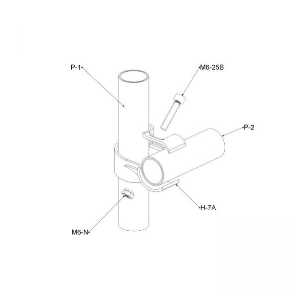 Stacked Open Intersection Joint Set Steel Connector – Flexpipe