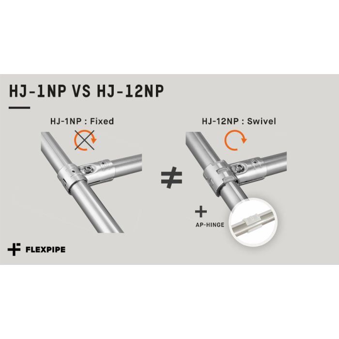 Tee Hinge Joint Set | ESD-Safe Steel Connector for Pipe Structures