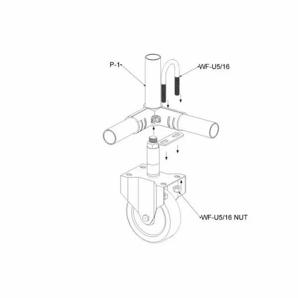 Buy Flexpipe 4 inch Rigid Stem Caster – Smooth Roll