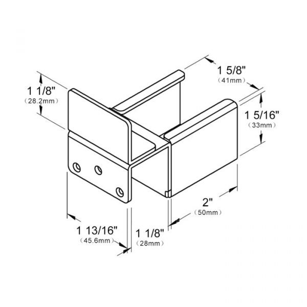 Flexpipe R40-TS Tab Stop | ESD End Stop for Roller Tracks