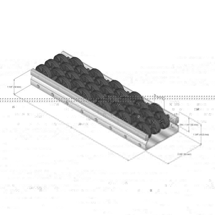 Buy 3 Inch Roller Track Steel | Smooth Carton Flow - Flexpipe